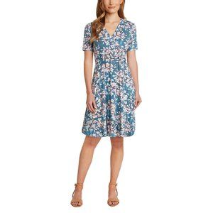 Matty M | Dresses | Nwt Womens Matty M Blue Floral Dress | Poshmark